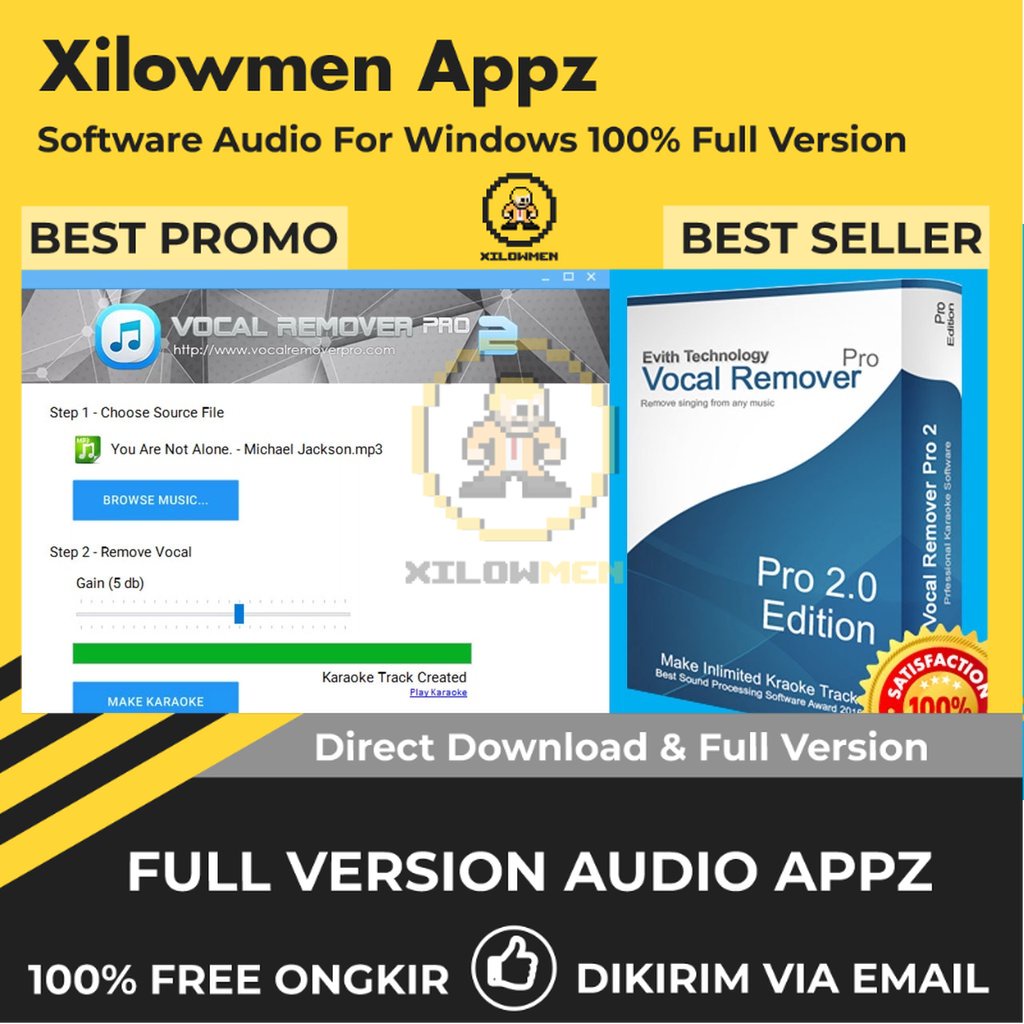 Jual Vocal Remover Pro - untuk menghapus vokal dari lagu | Shopee Indonesia