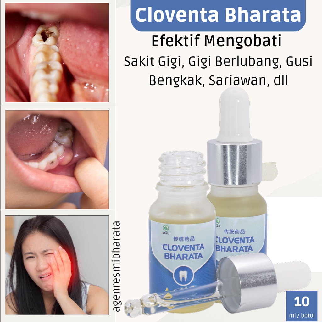 Jual Obat Sakit Gigi Paling Ampuh | Cloventa Bharata | Cepat Atasi Sakit Gigi Berlubang | Shopee ...