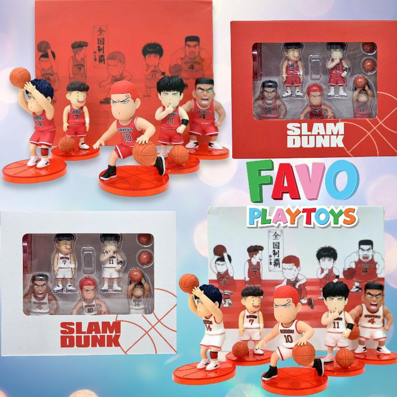 Jual Dasin Model Slam Dunk - Mini SlamDunk Chibi Shohoku Team Figure ...