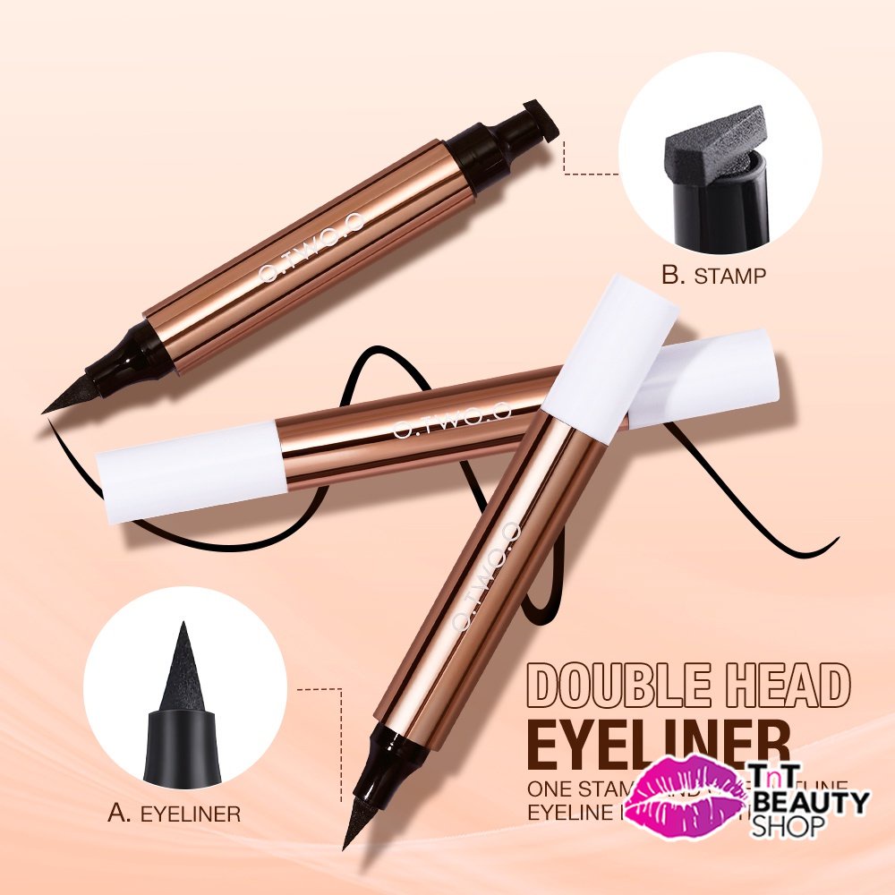 Jual Otwoo Miraculous Cat Eye Stamp Eyeliner Pen Stamp Eyeliner Black Double Head Waterproof