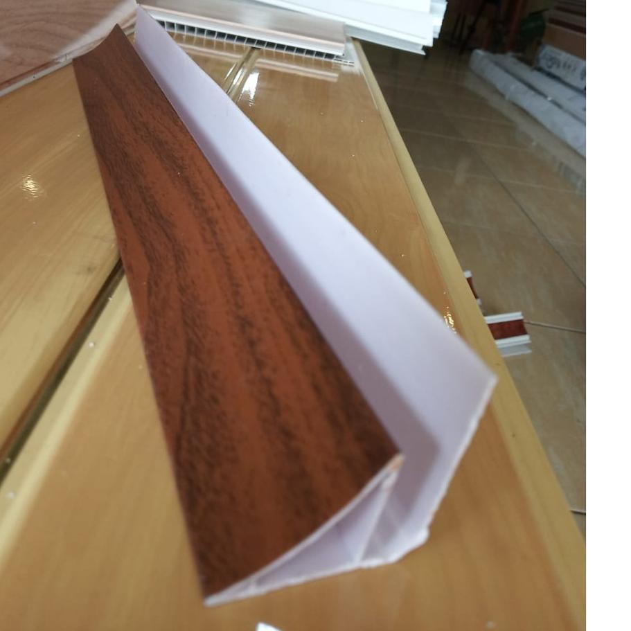 Jual list tembok kayu jati shunda plafon pvc | Shopee Indonesia