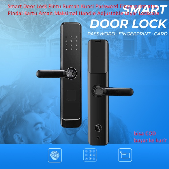 Jual Smart Door Lock Pintu Rumah Kunci Password Fingerprint atau Pindai ...