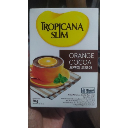 Jual Tropicana Slim Orange Cocoa 4 Sachet (Exp Juli 2024) | Shopee ...