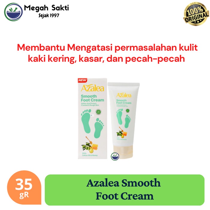Jual MGS - Azalea Smooth Foot Cream 35 gR - Perawatan Kulit Kaki Kering ...
