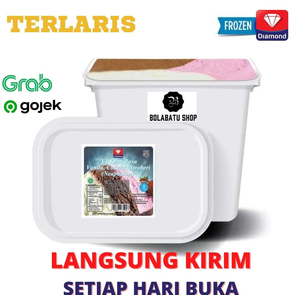Jual Es Krim Neapolitan 3 Rasa L Pail Diamond Langsung Kirim Bandung ...
