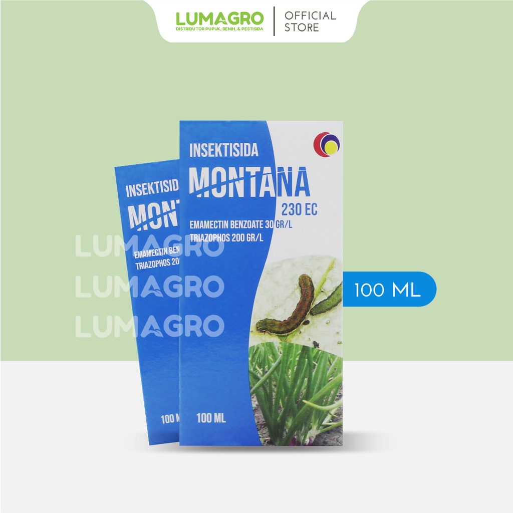Jual Insektisida Montana 230EC 100ml Emamektin Benzoat Triazofos Obat ...