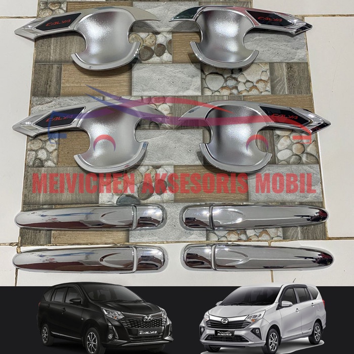 Jual OUTER HANDLE MANGKOK PINTU MOBIL ALL NEW CALYA SIGRA 2019 -2023 CHROME | Shopee Indonesia