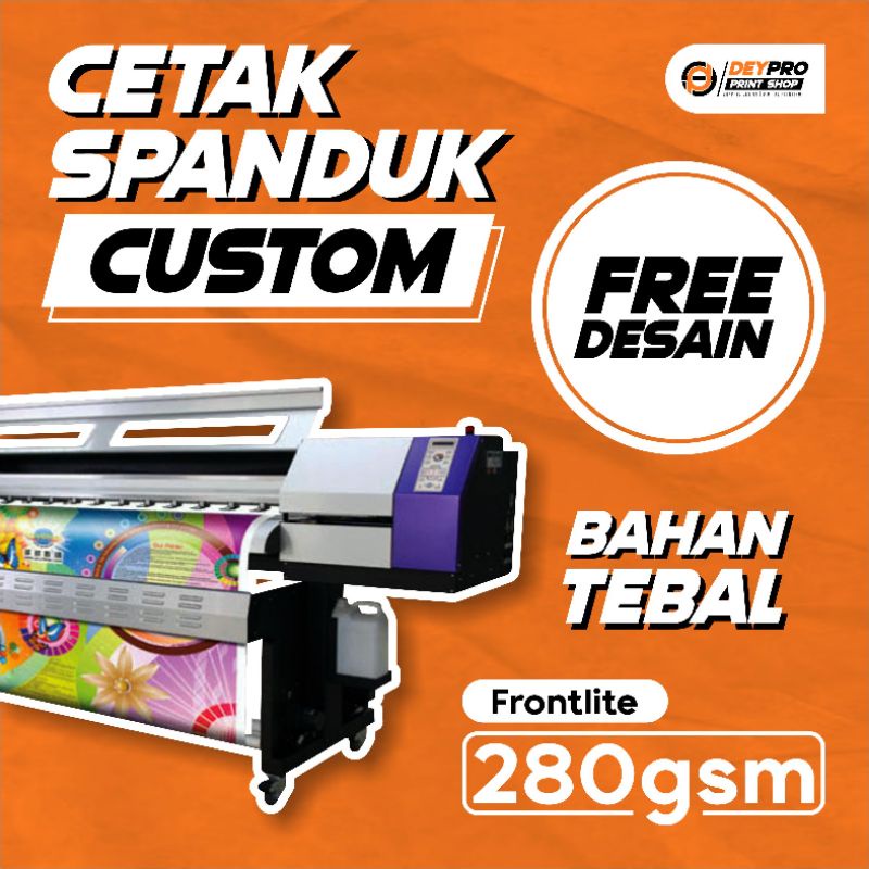 Jual SPANDUK CUSTOM / CETAK SPANDUK (BAHAN TEBAL FRONLITE 280 GRAM ...
