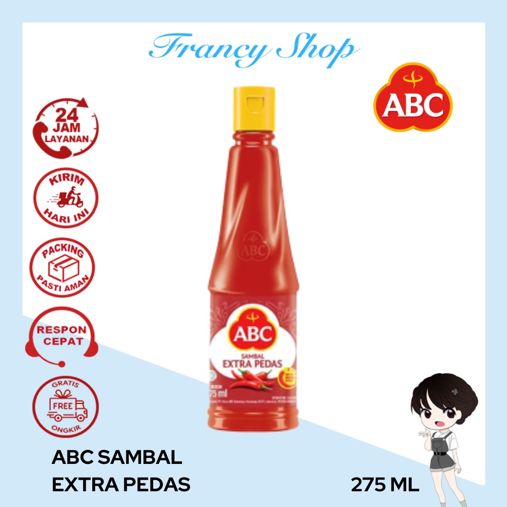 Jual Sambal Botol ABC Extra Pedas 275 ml | Shopee Indonesia