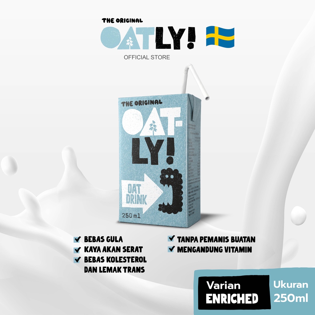 Jual OATLY Enriched Edition 250 ML Oat Drink Susu Oat (Exp Mar 23 ...