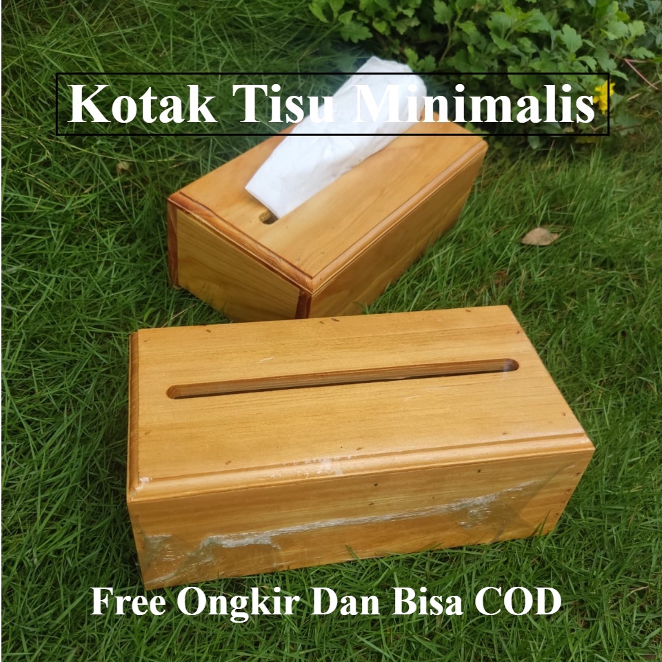 Jual COD - Kotak Tisu Box Tissue Tempat Tisu kerajinan tangan dari kayu ...