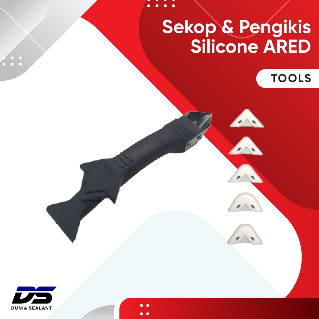 Jual Sekop Pengikis Silicone ARED Kape Scraper Sealant 3 in 1 | Shopee ...