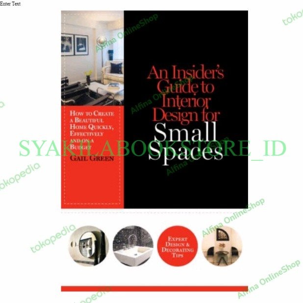 Jual Buku An Insider's Guide to Interior Design for Small Spaces ...
