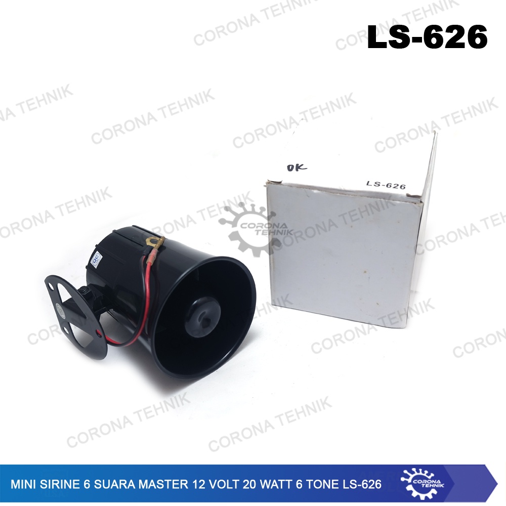 Jual Mini Sirine 6 Suara MASTER 12 Volt 20 Watt 6 Tone | Shopee Indonesia