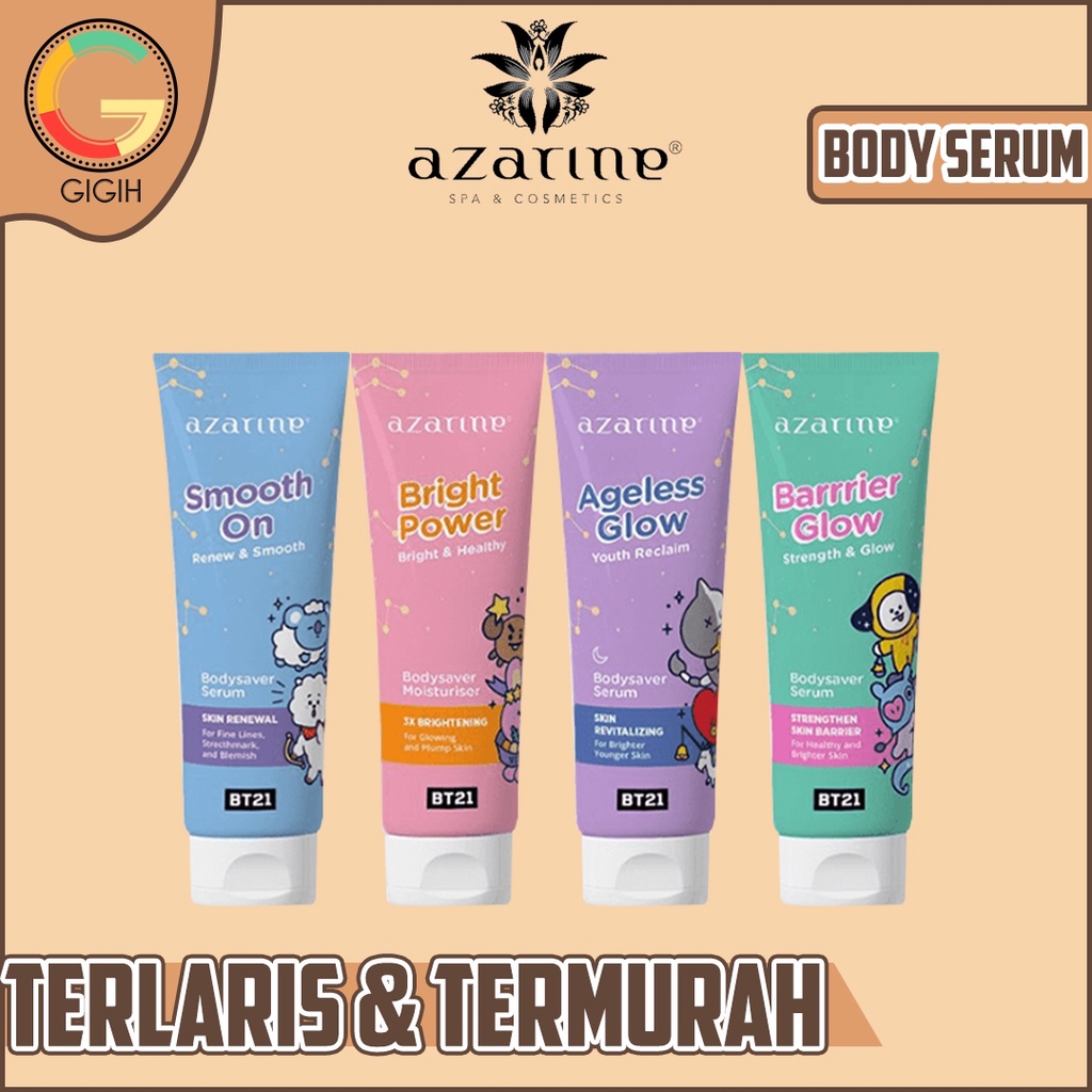 Jual AZARINE BODYSAVER / BODY SERUM BT21 SERIES 100ML ( READY ALL ...