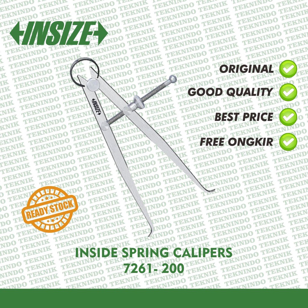 Jual Insize Inside Spring Caliper 7261-200 Ukuran 22-220mm Original ...