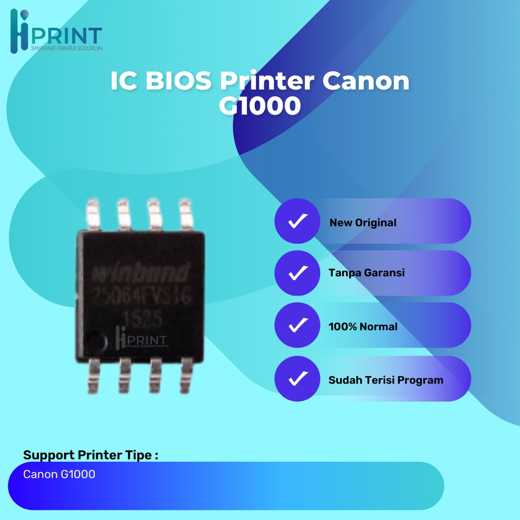 Jual IC BIOS Canon G1000 25Q16, Resetter Printer Canon G1000, Firmware ...