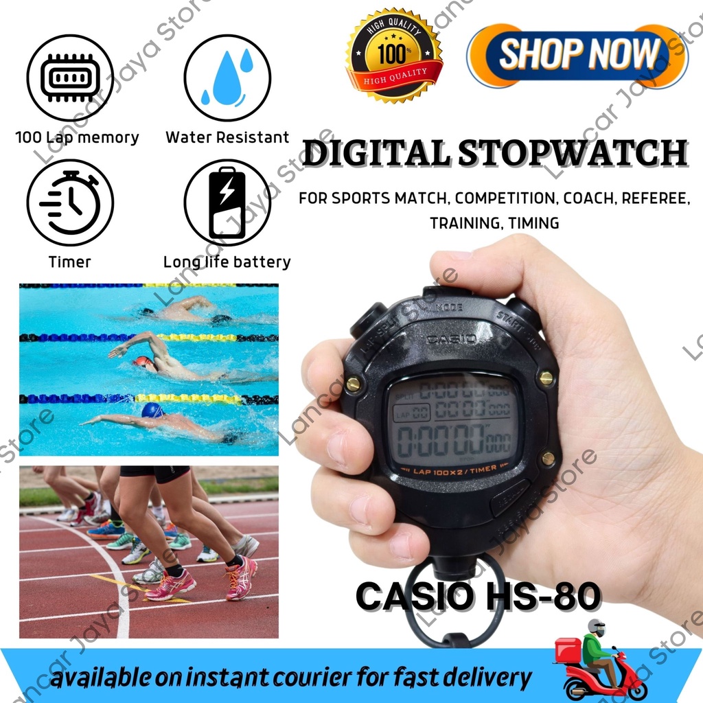 Jual Stopwatch Casio / Pengukur Waktu Casio HS80TW Original 100% Casio ...