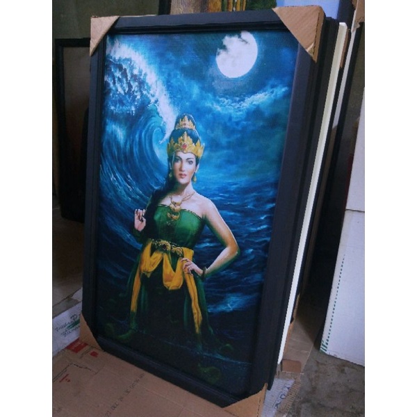 Jual CETAK LUKISAN NYAI RORO KIDUL RATU PANTAI SELATAN A1 95X56CM ...