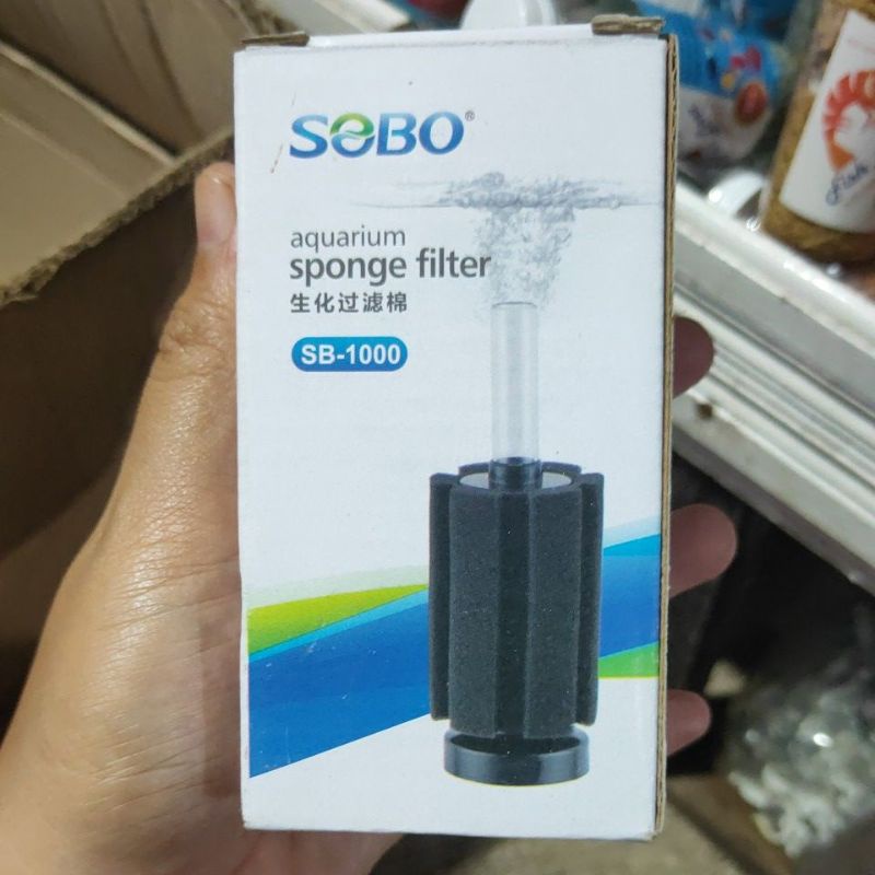 Jual SOBO SPONGE FILTER SB-1000 AQUARIUM FILTER IKAN KECIL BIOFOAM ...