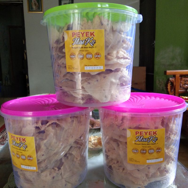 Jual peyek toples 5 liter | Shopee Indonesia
