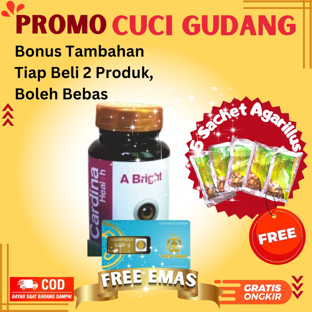 Jual PROMO+BONUS Obat Mata Herbal Cardina A Bright 100% Original BPOM ...