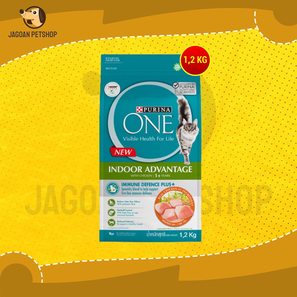 Jual Purina One Makanan Kucing Dewasa Rumahan Cat Food Indoor Chicken 1 ...