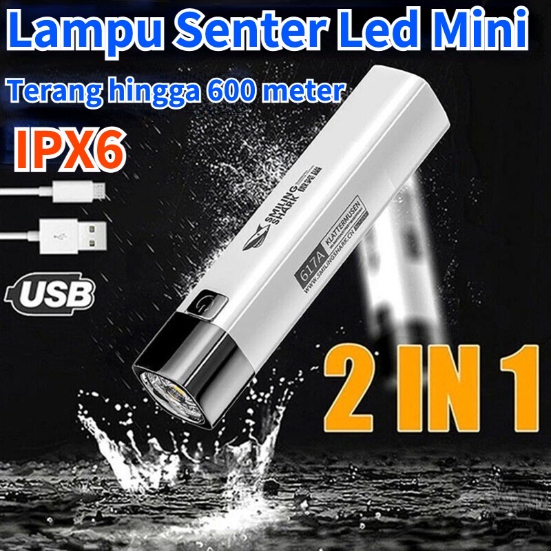 Jual Senter LED Super Terang Baru Hingga 600 Meter (asli) Jarak Jauh Senter Polisi Set Lengkap ...