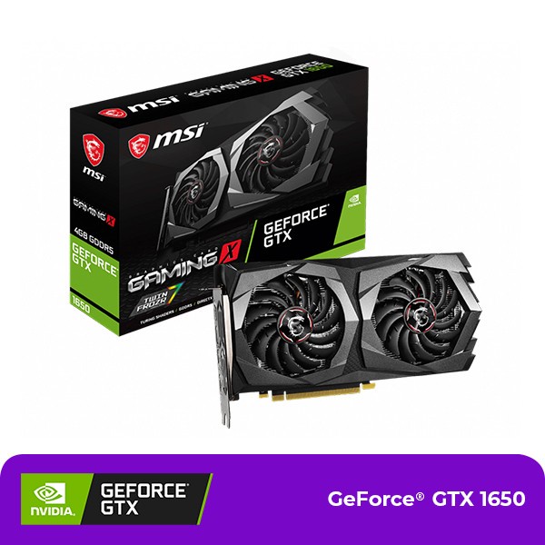 Jual Vga Card Msi Geforce Gtx 1650 Gaming X 4G - 4Gb Gddr5 | Shopee ...