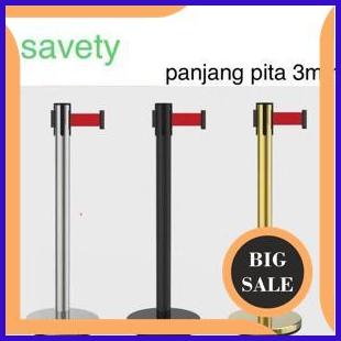 Jual onderdil pita 3mtr Tiang Antrian Railing Stand Pembatas Antrian ...