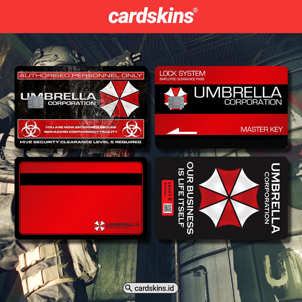 Jual UMBRELLA CORP CARD SPECIAL HOLOGRAM | GARSKIN / STICKER KARTU ATM ...
