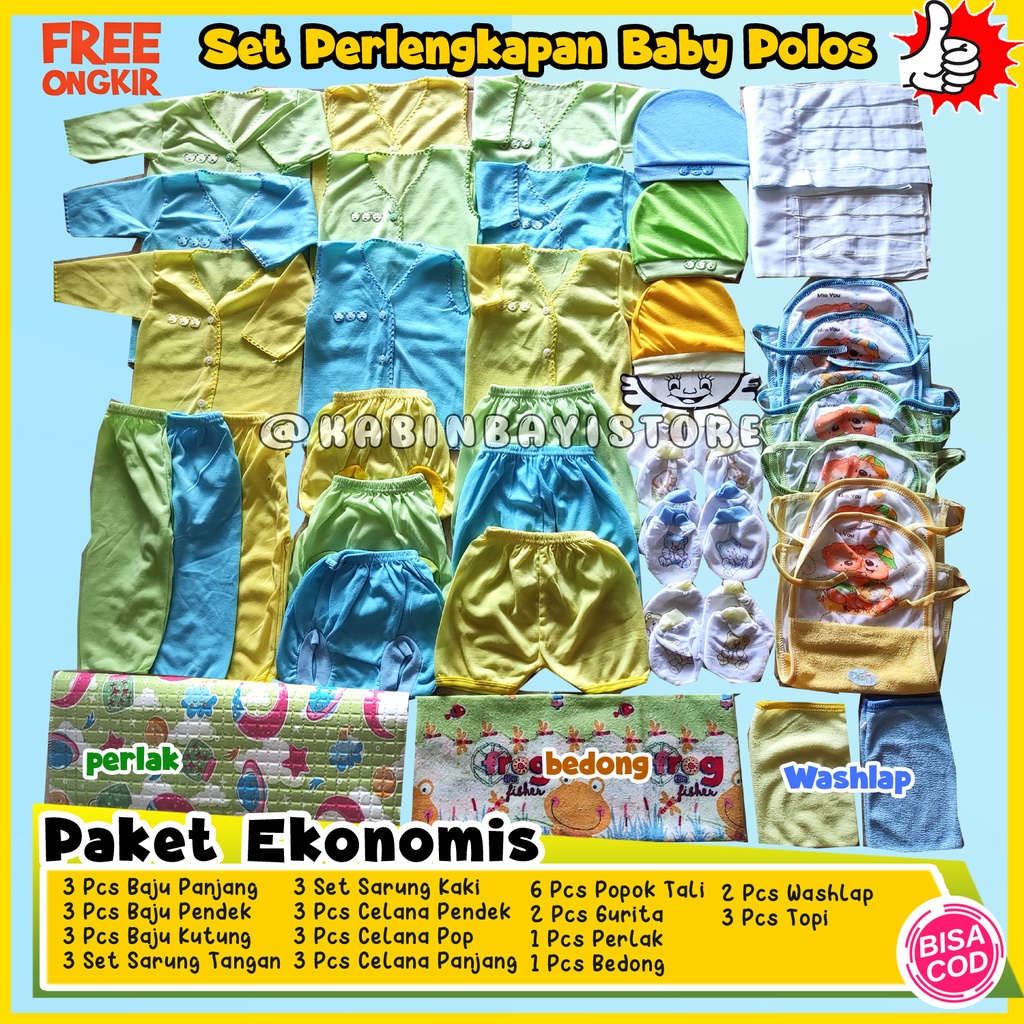 Jual Paket Perlengkapan Bayi Lahir Elegan Ekonomis - Setelan Newborn ...