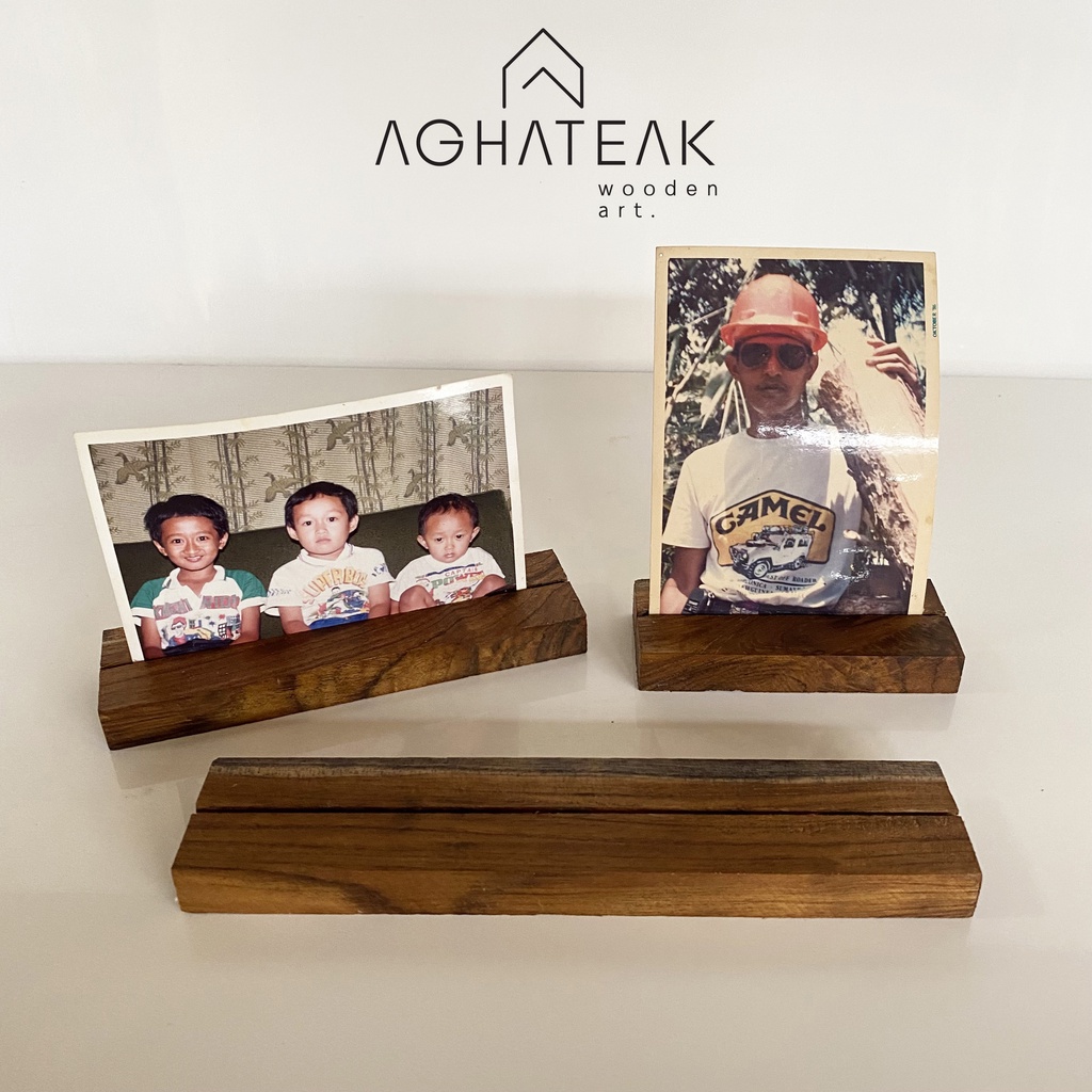 Jual Stand Foto Kayu / Stand Kartu Nama / Stand Akrilik /Wooden Photo ...