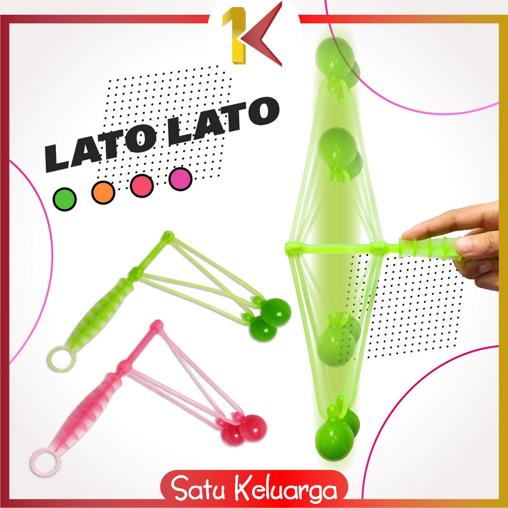 Jual SK-M310 Mainan Anak Lato Lato Gagang Maenan Jadul Latto Stick ...