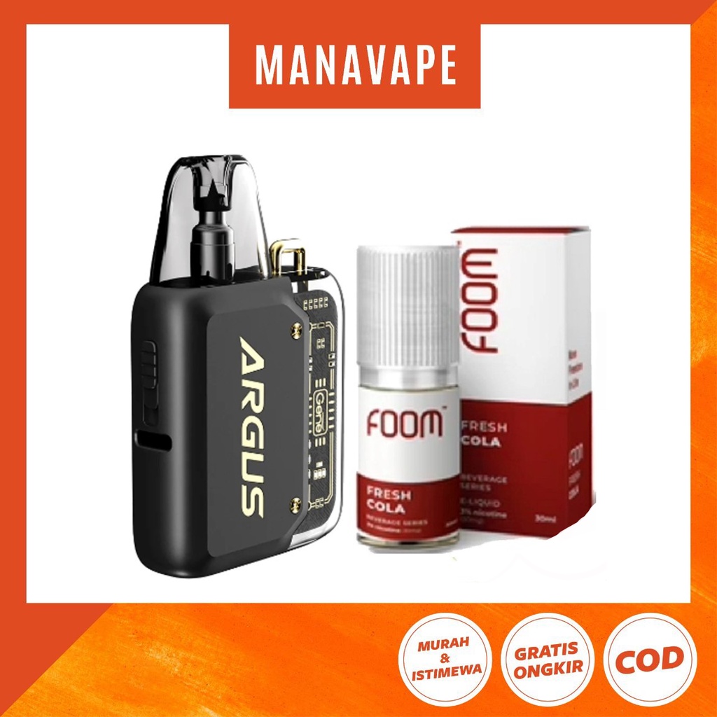 Jual ARGUS P1 POD AUTHENTIC by VOOPOO + LIQUID FOOM SALT NIC 30ML ...