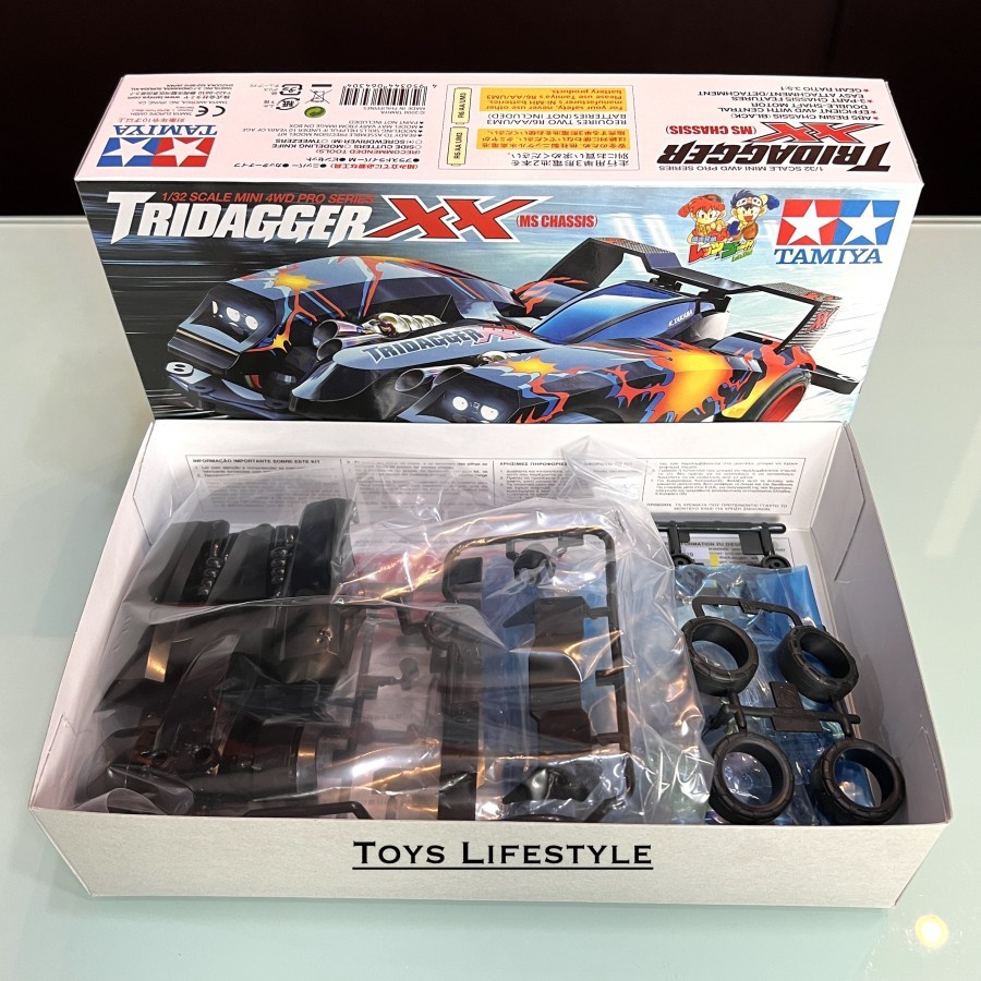 Jual Mainan Rakit Mobil Tamiya Mini 4WD - Tridagger XX (ORIGINAL ...