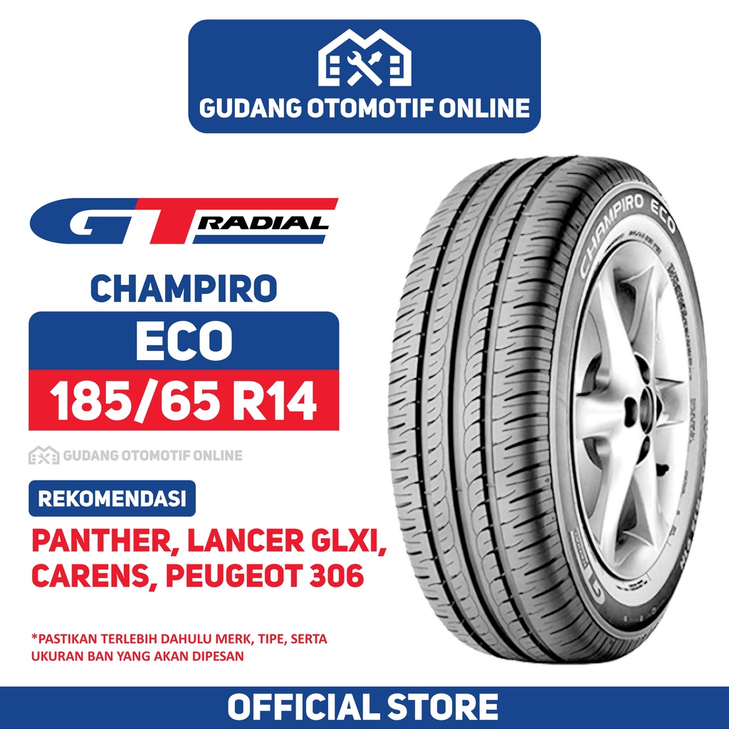 Jual Ban GT Radial Champiro Eco 185/65 R14 Ban Mobil Panther Lancer Carens Peugeot 306 | Shopee ...