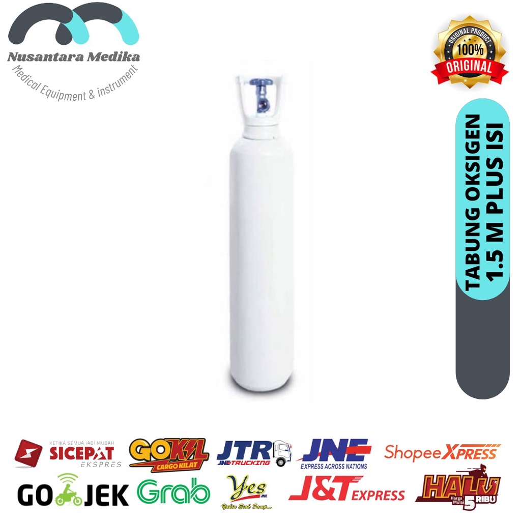 Jual Tabung Oksigen 1,5m3 + Isi | Oxygen O2 1.5 m 3 Kubik | Shopee Indonesia