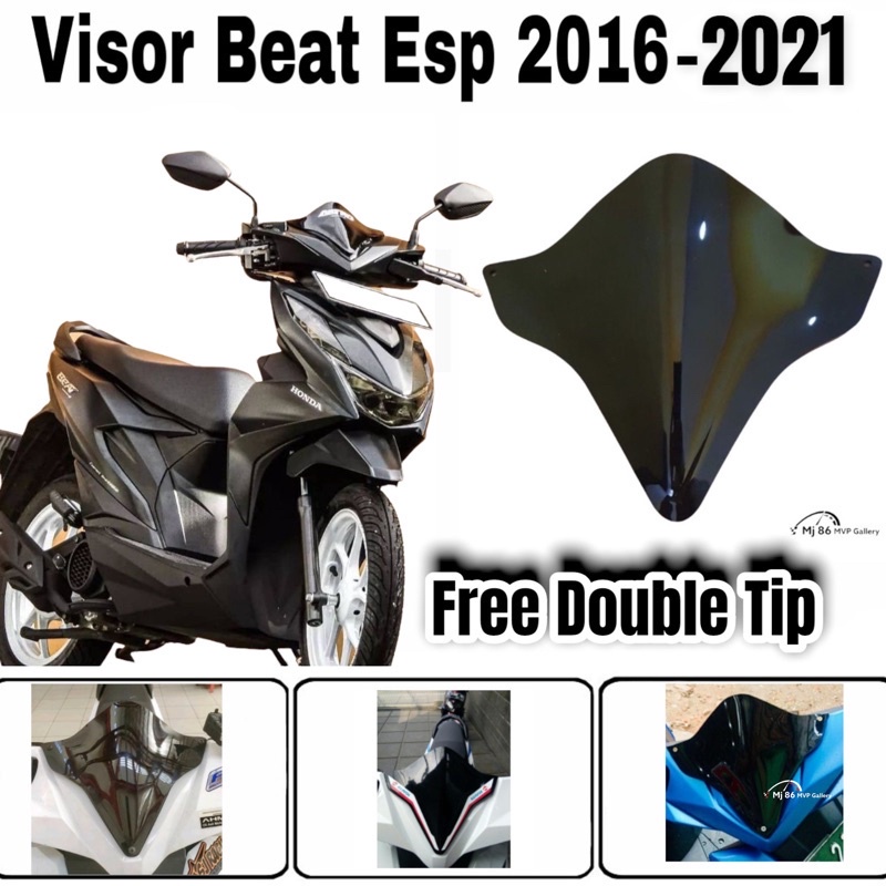 Jual visor beat fi visor variasi beat esp 2016-2021 winshield beat esp ...