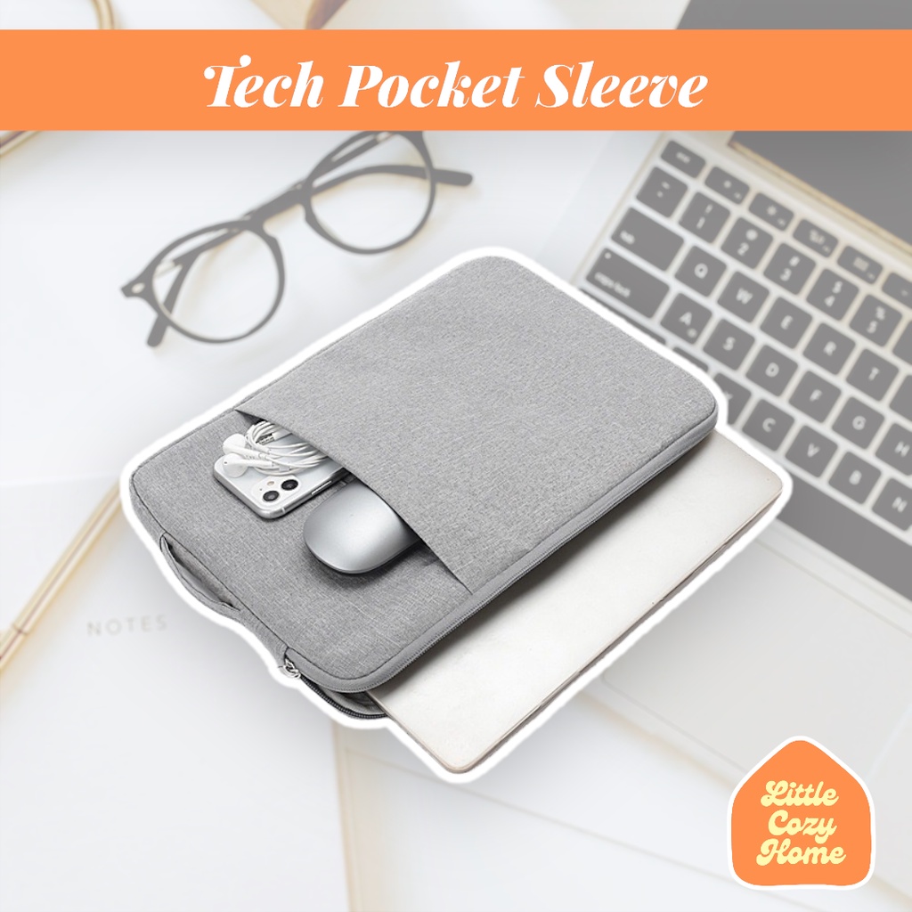 Jual Tech Pocket Laptop Sleeve 13 14 15 15.6 Inch / Tas Laptop Sarung ...