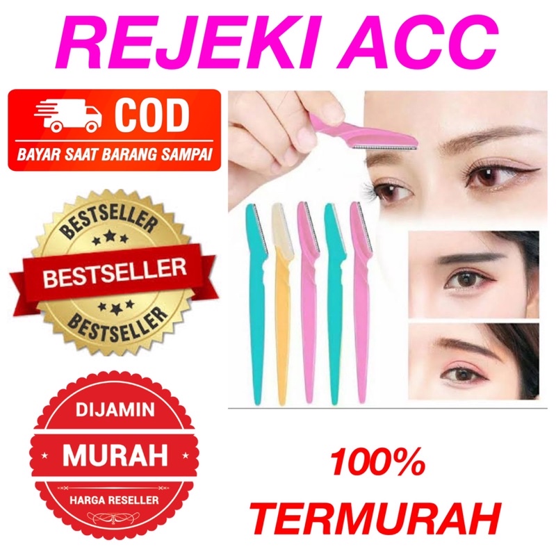 Jual Pisau Cukur Alis / Cukuran Alis Cambang Serbaguna / Eyebrow Razor ...