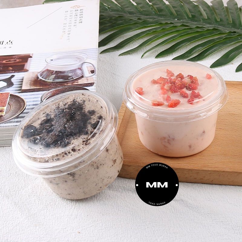 Jual 10pcs korean dessert cup premium box cup mika dessert yogurt ...