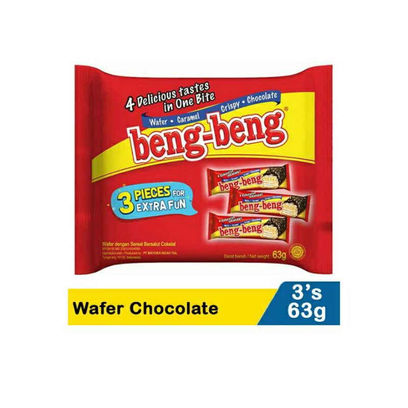 Jual Beng-Beng Wafer Chocolate 3x20g | Shopee Indonesia