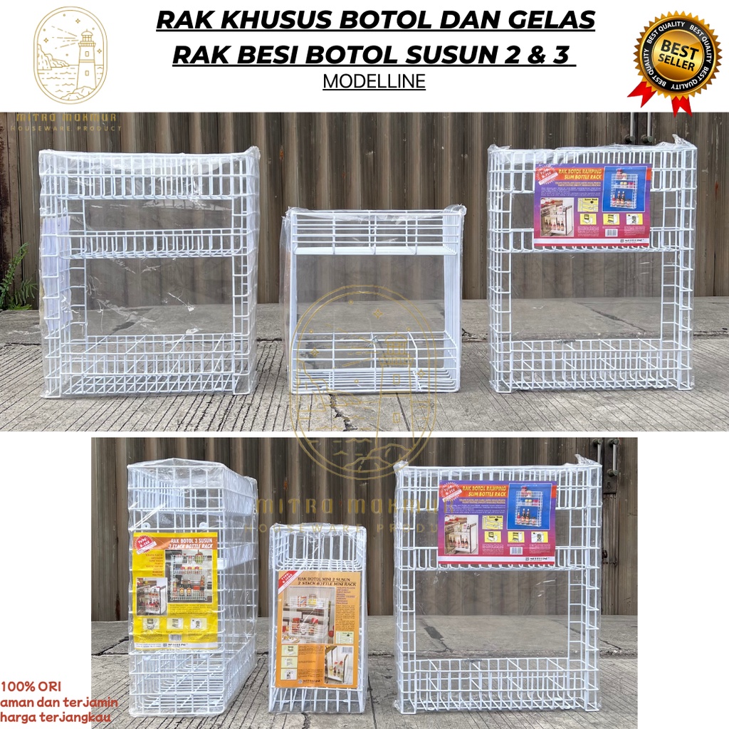 Jual NEW!! RAK BOTOL MODELLINE / STACK BOTTLE RACK / RAK BOTOL SUSUN 2 ...