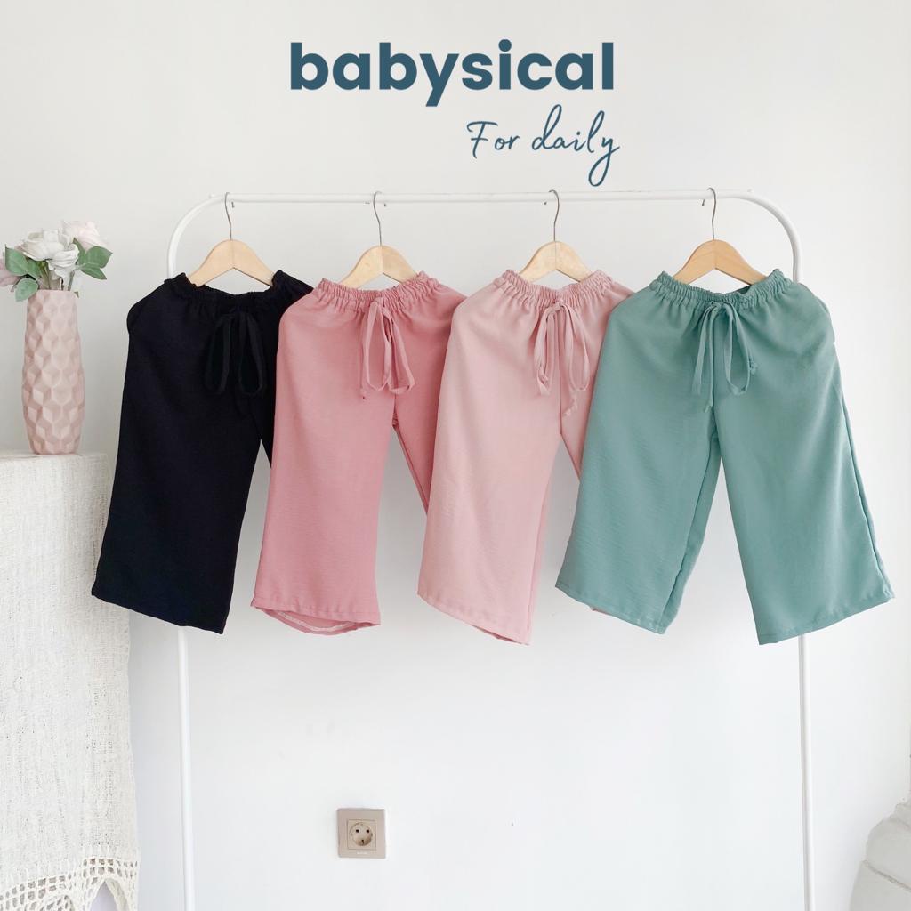 Jual BABYSICAL 1-6 Tahun RUBY KULOT Anak - Celana Panjang Anak Perempuan Kulot Premium Cey ...