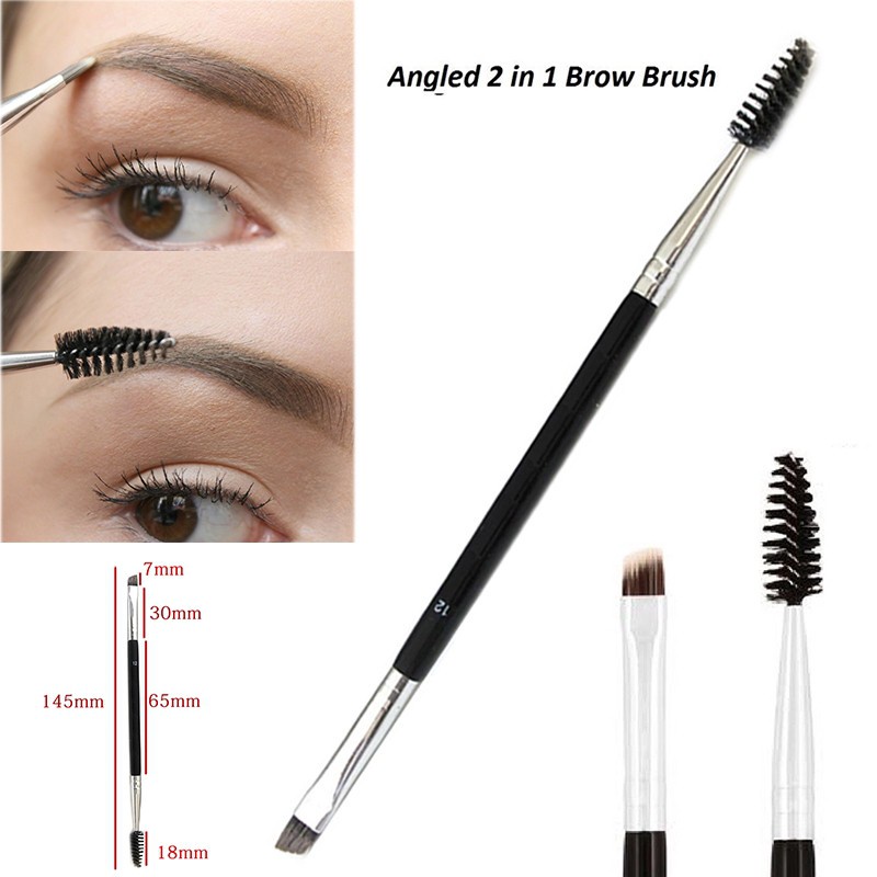 Jual DOPPIO SIKAT DAN KUAS ALIS 2IN1 ( Kuas + Spoolie ) Eyebrow Brush 2 ...