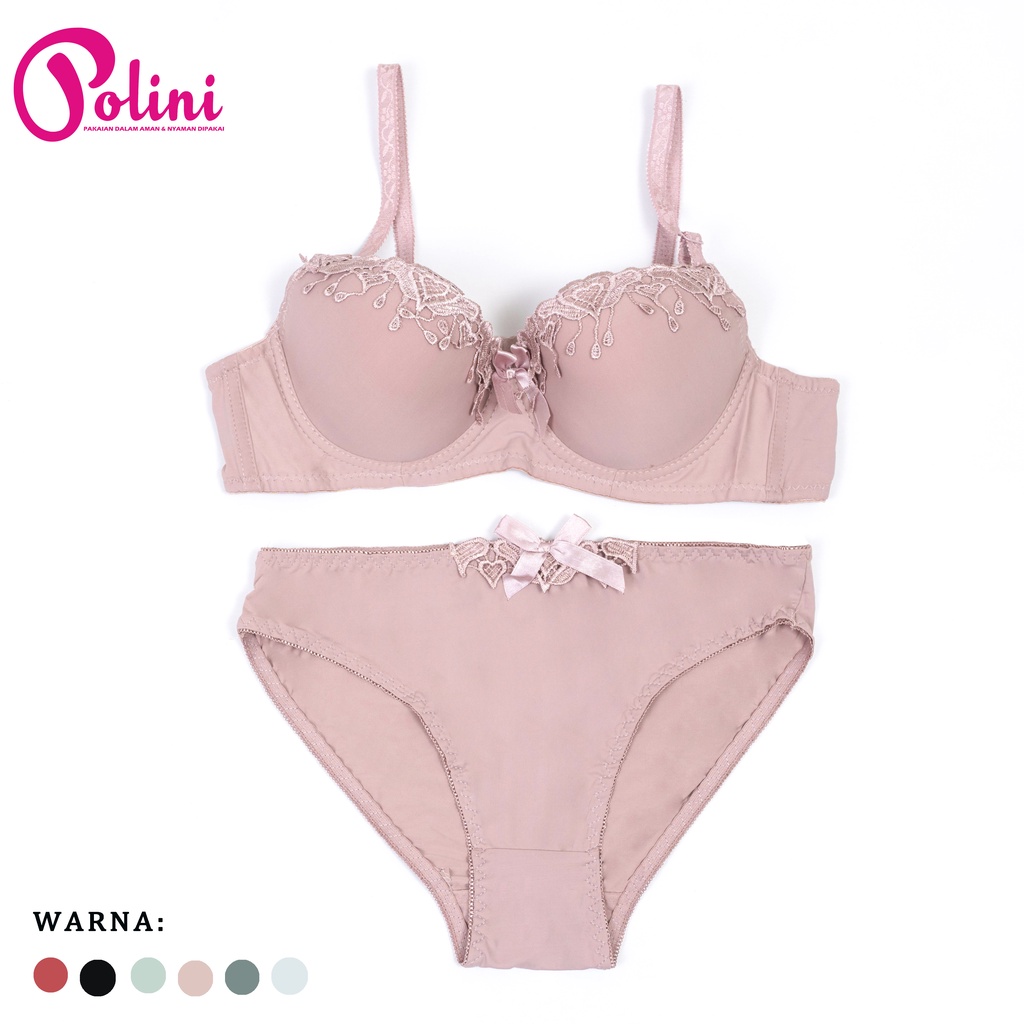 Jual POLINI Stelan Bra Wanita Push Up Berkawat Set Bh G510 | Shopee Indonesia