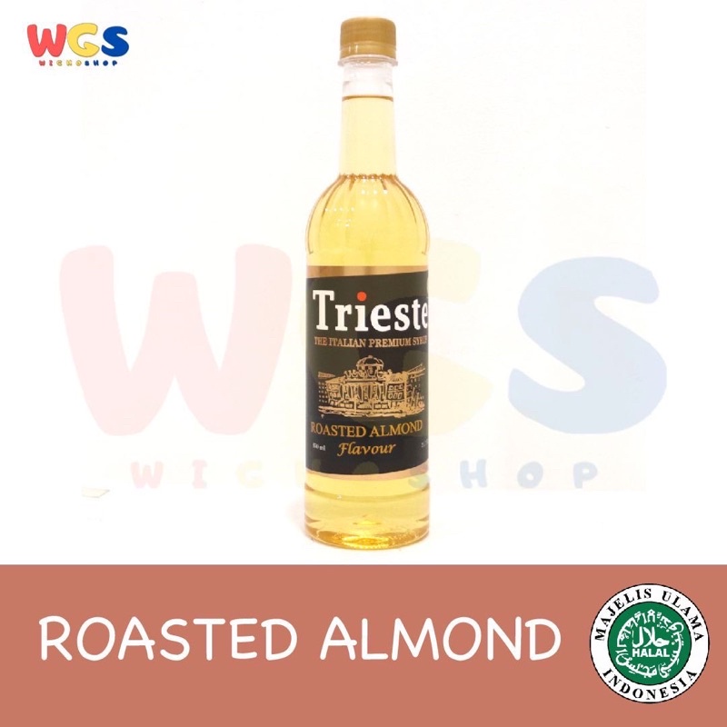 Jual Trieste Syrup Roasted Almond Premium Flavor 650 ml - HALAL MUI ...