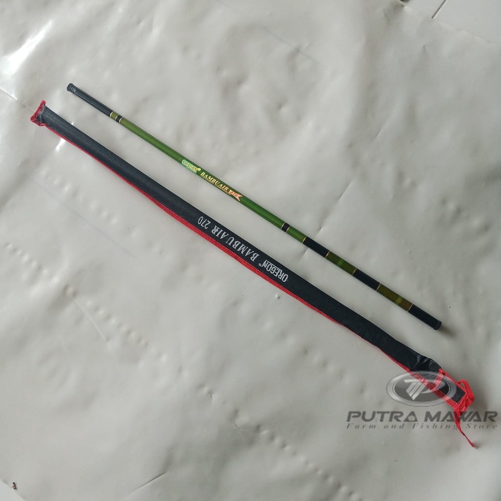 Jual Joran Pancing Tegek Oregon Gupy Neon Bambu Air & Hijau Ruas ...