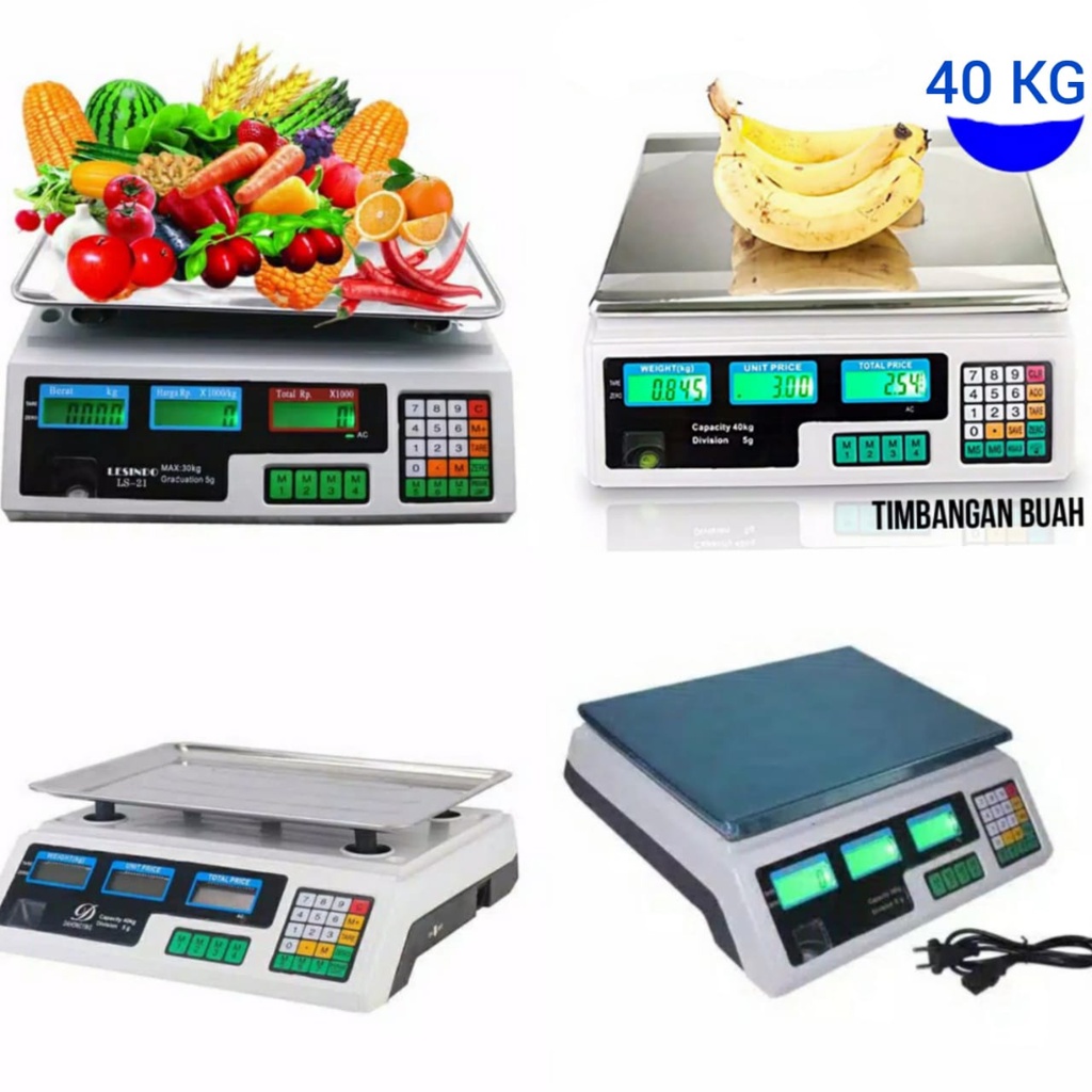 Jual Timbangan Digital 40kg / Barang Buah Sayur Laundry Digital ...